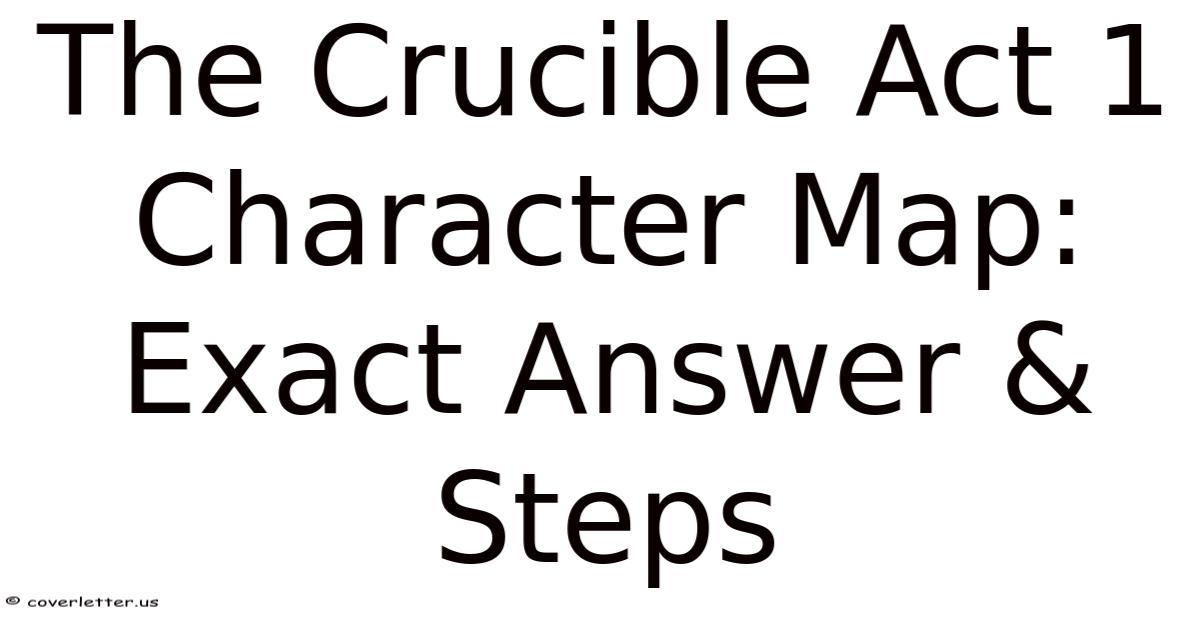 The Crucible Act 1 Character Map: Exact Answer & Steps